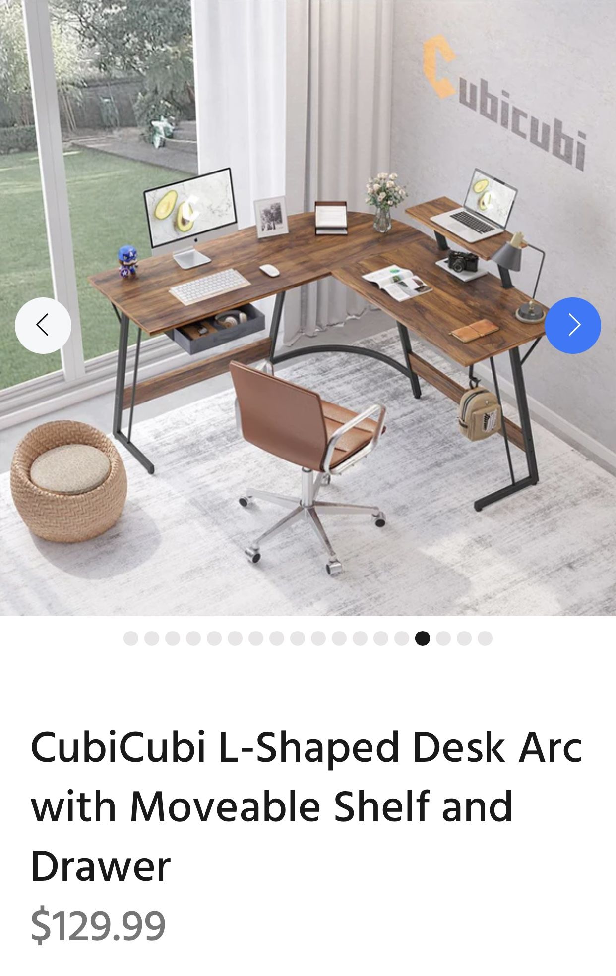 L SHAPED COMPUTER OFFICE GAMING DESK Desks Home office furniture