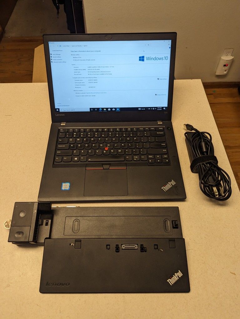 Lenovo T470 Laptop w/ Docking Station for Sale in Castle Rock, CO - OfferUp