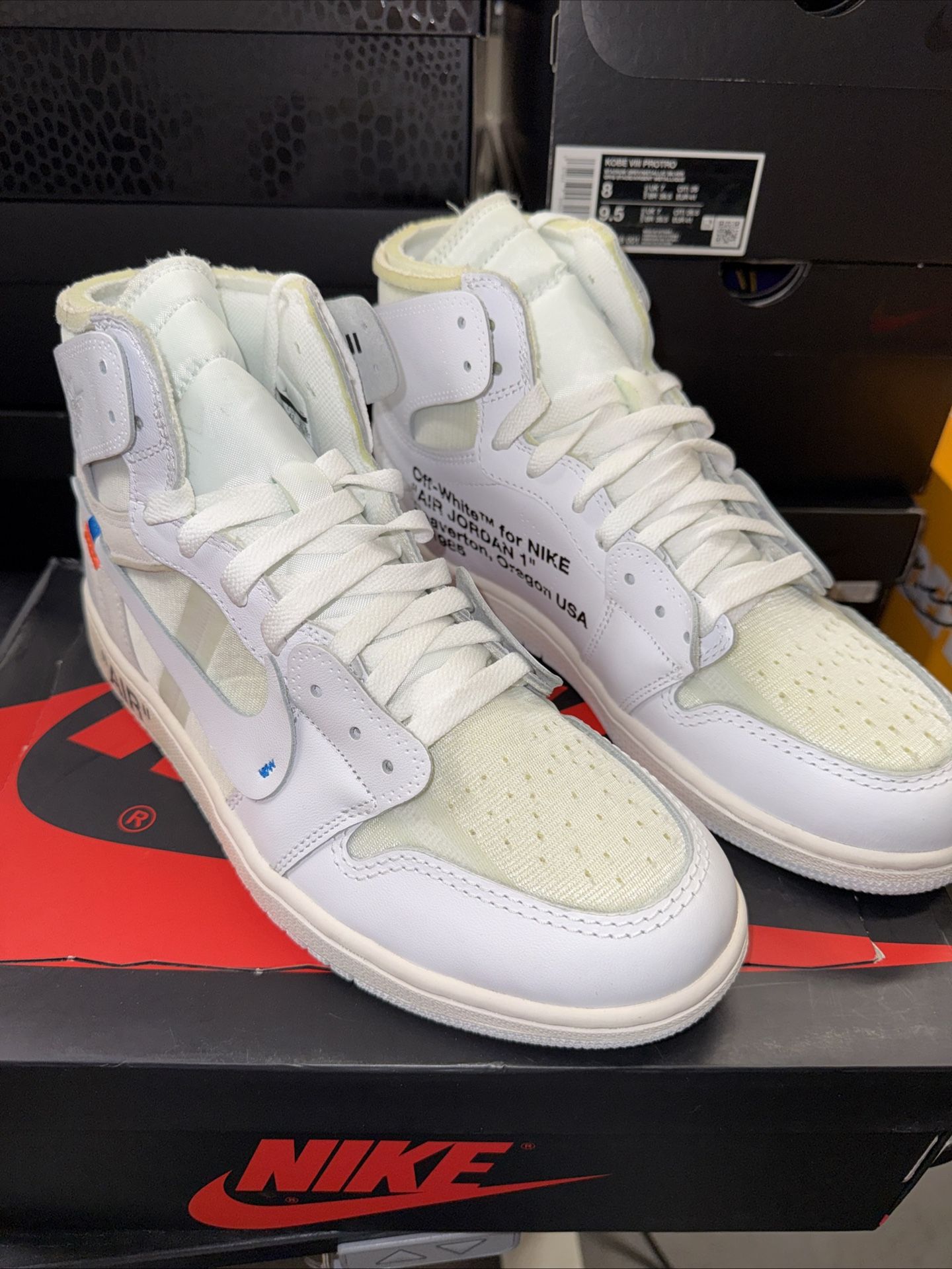 Jordan 1 High Retro x Off White Euro Size 9.5 DS OG All for Sale in ...