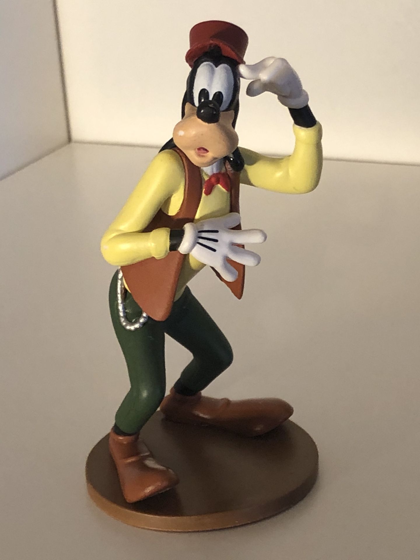 Disney Goofy train conductor with pocket watch and hat figurine statue ...