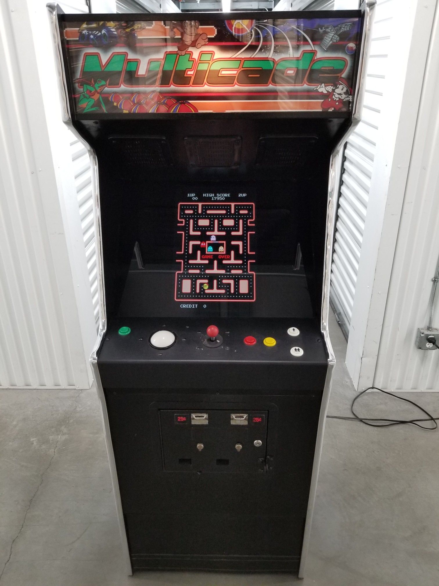 Multicade Video Arcade Game 60 in 1 Pac Man Donkey Kong Galaga Frogger ...