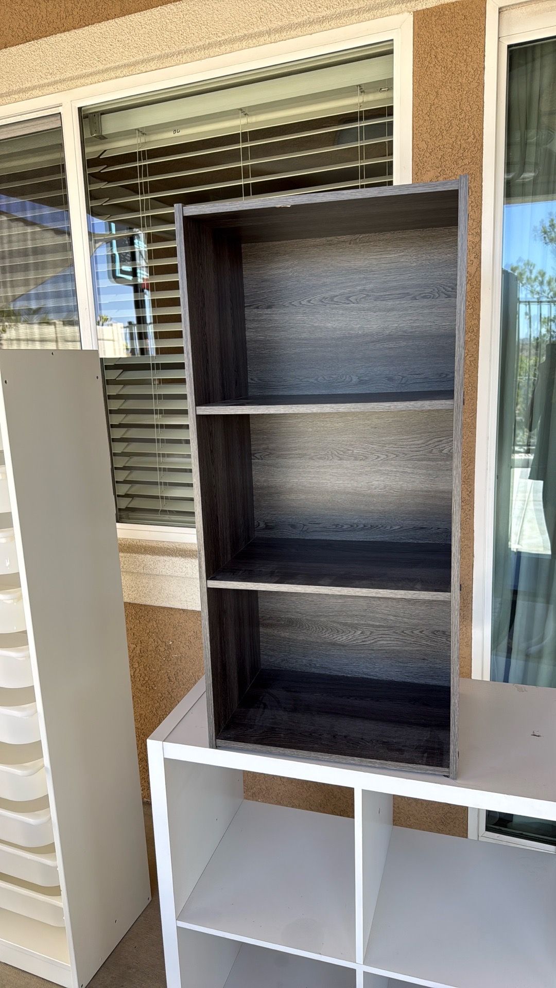 Grey book shelf for Sale in Menifee, CA - OfferUp