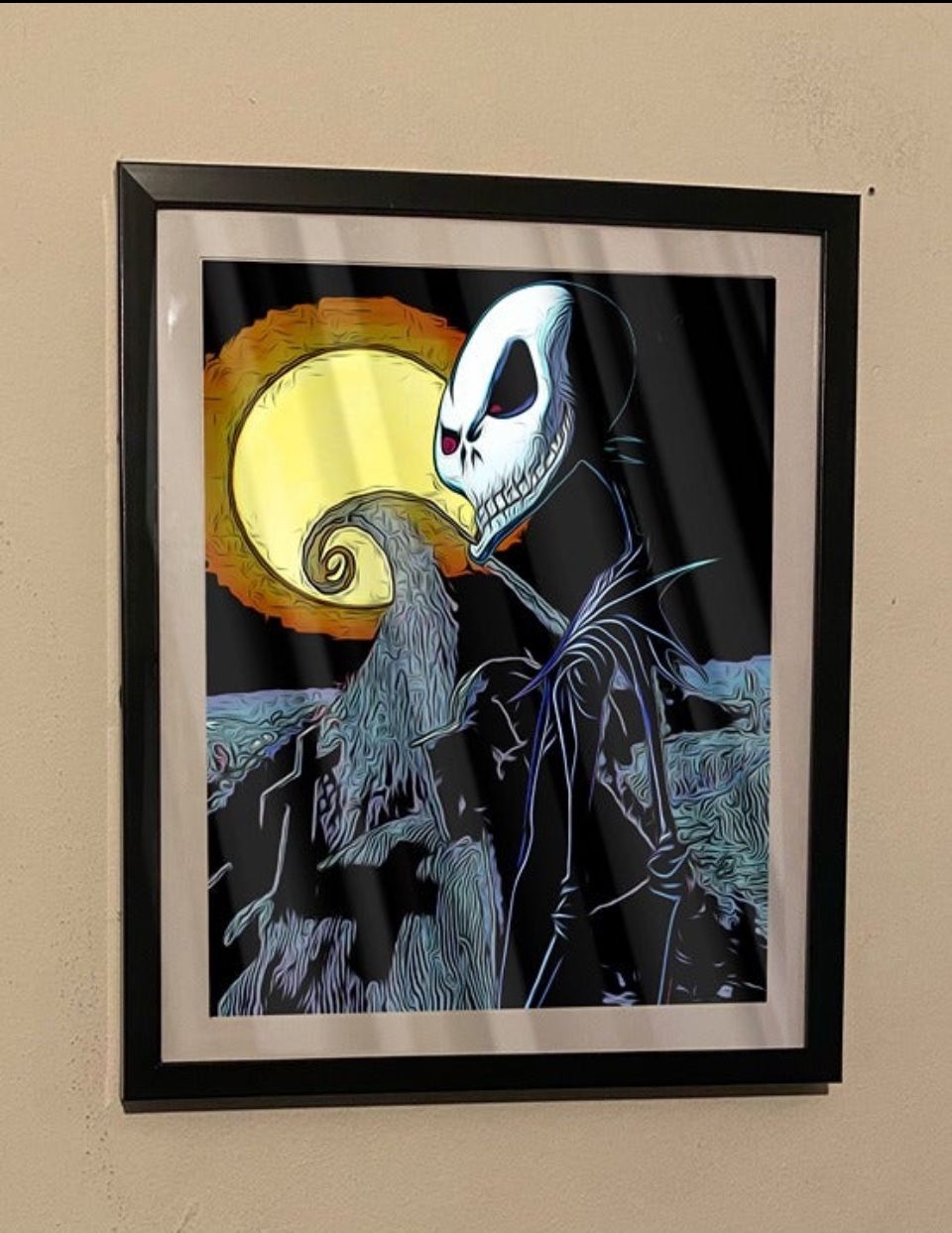 Evil Jack Skellington Custom Art Piece On Frame for Sale in San ...