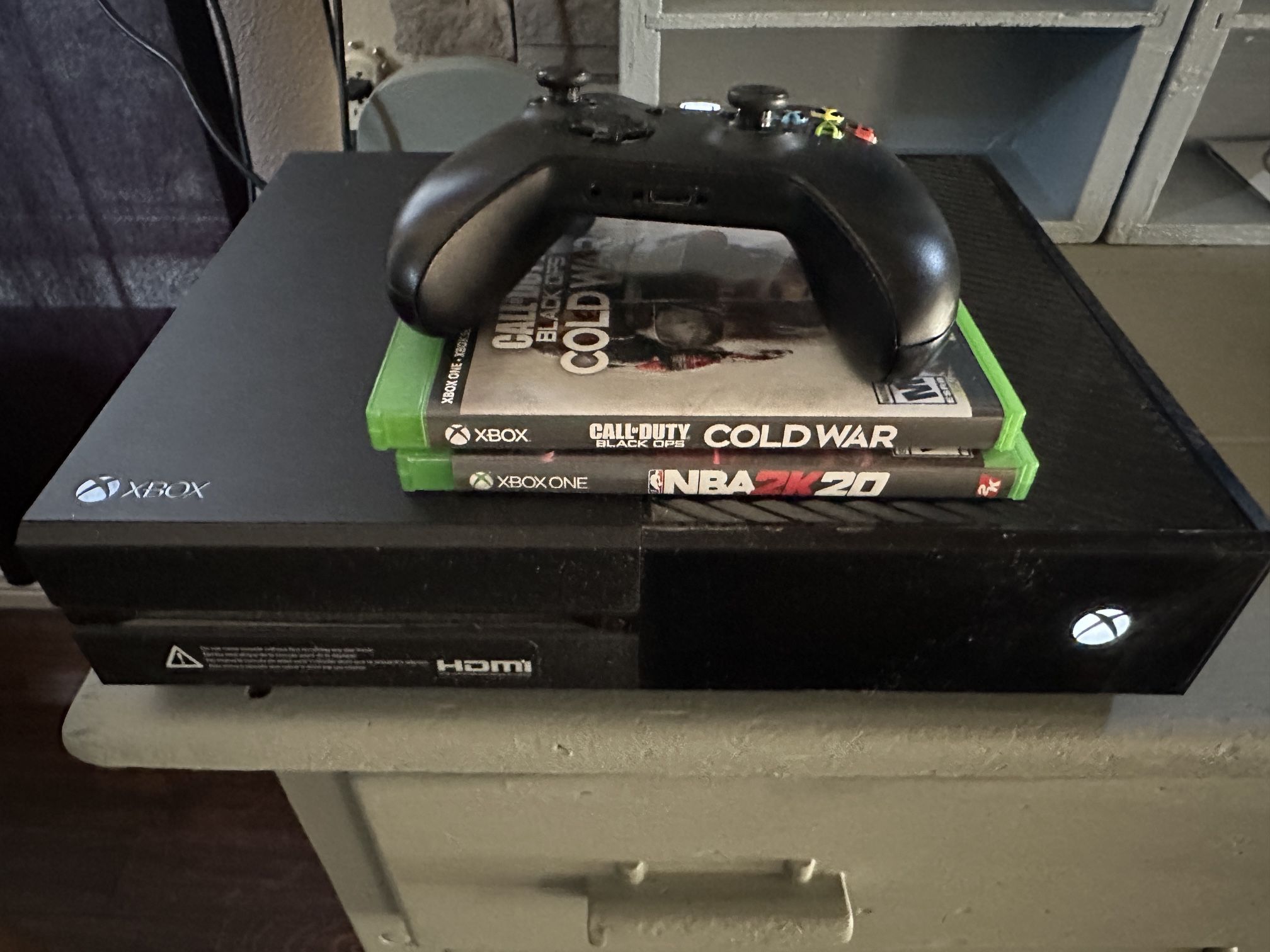 XBOX One with OG Controller + NBA 2k20 & COD: Cold War for Sale in ...