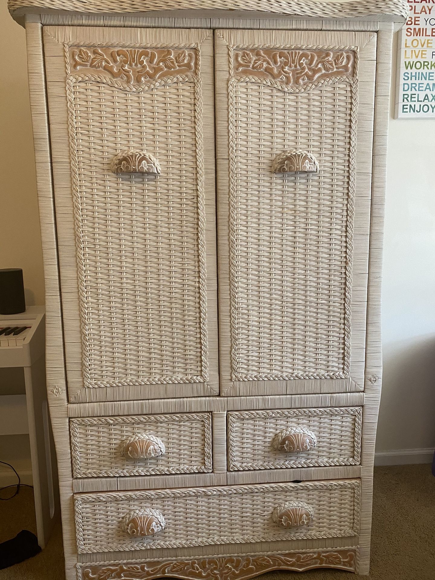 Pier 1 beachy Armoire for Sale in Lake Worth, FL - OfferUp