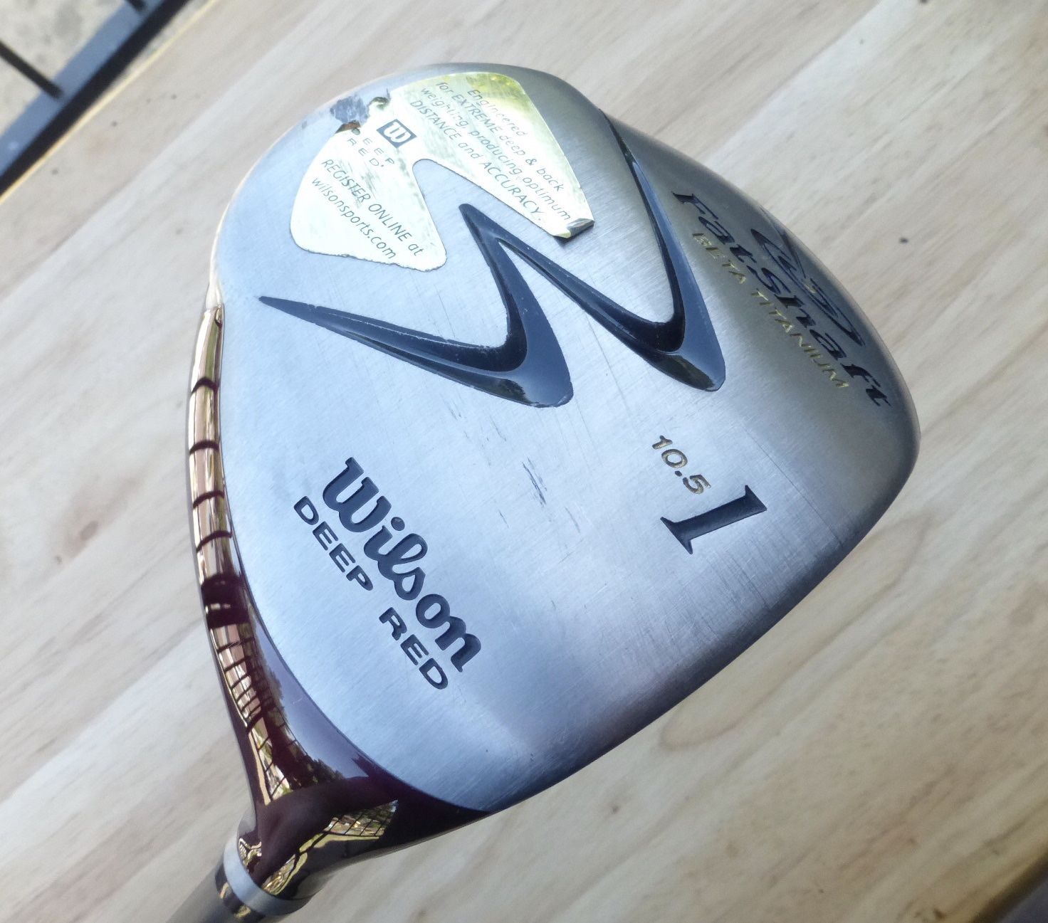 Wilson Fat Shaft 365CC Deep Red Titanium Driver Golf Club for Sale in ...