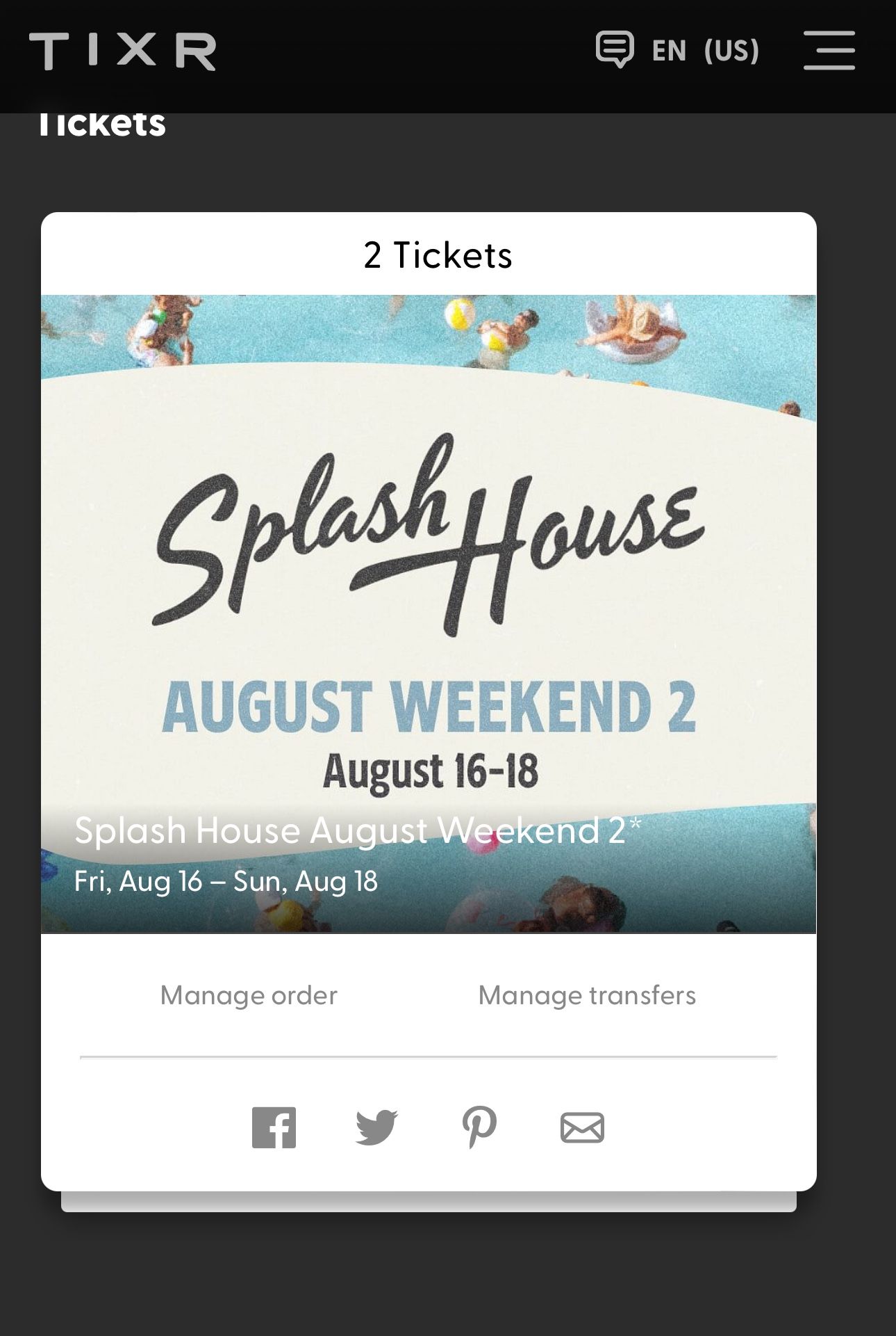 Splash house 2024 After party tickets for Sale in Indio, CA - OfferUp