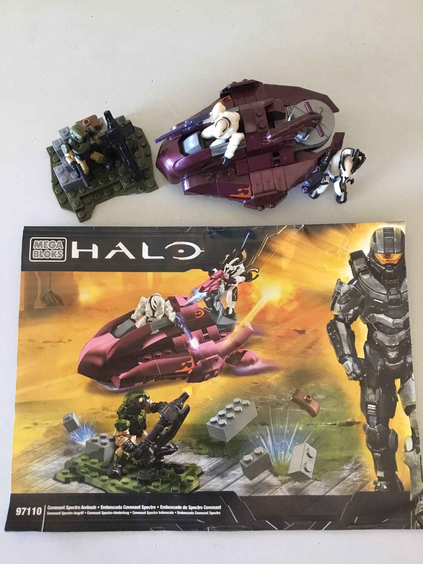 Mega Bloks Halo 97110 Covenant Spectre Ambush (183 pc) 2013 Collectors ...
