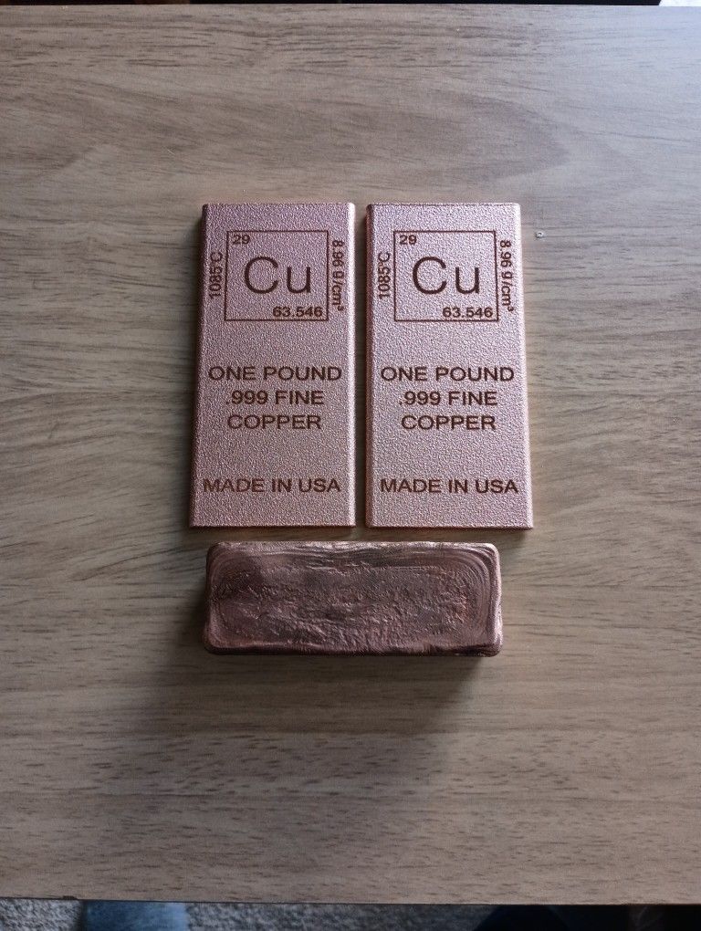 1 Pound .999 Fine Pure Copper Bar - Your Choice for Sale in Lowell, IN ...