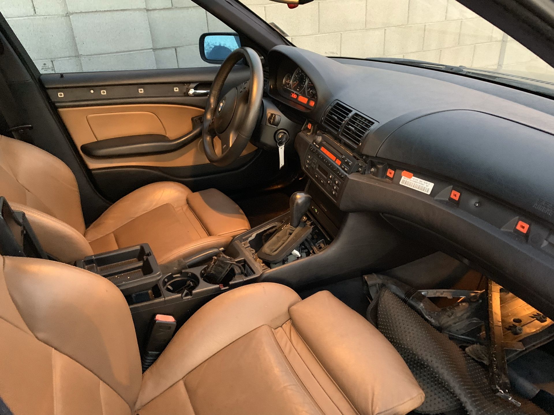 Natural Brown Leather Interior ZHP Sport Package E46 m3 BMW 330i 325i ...
