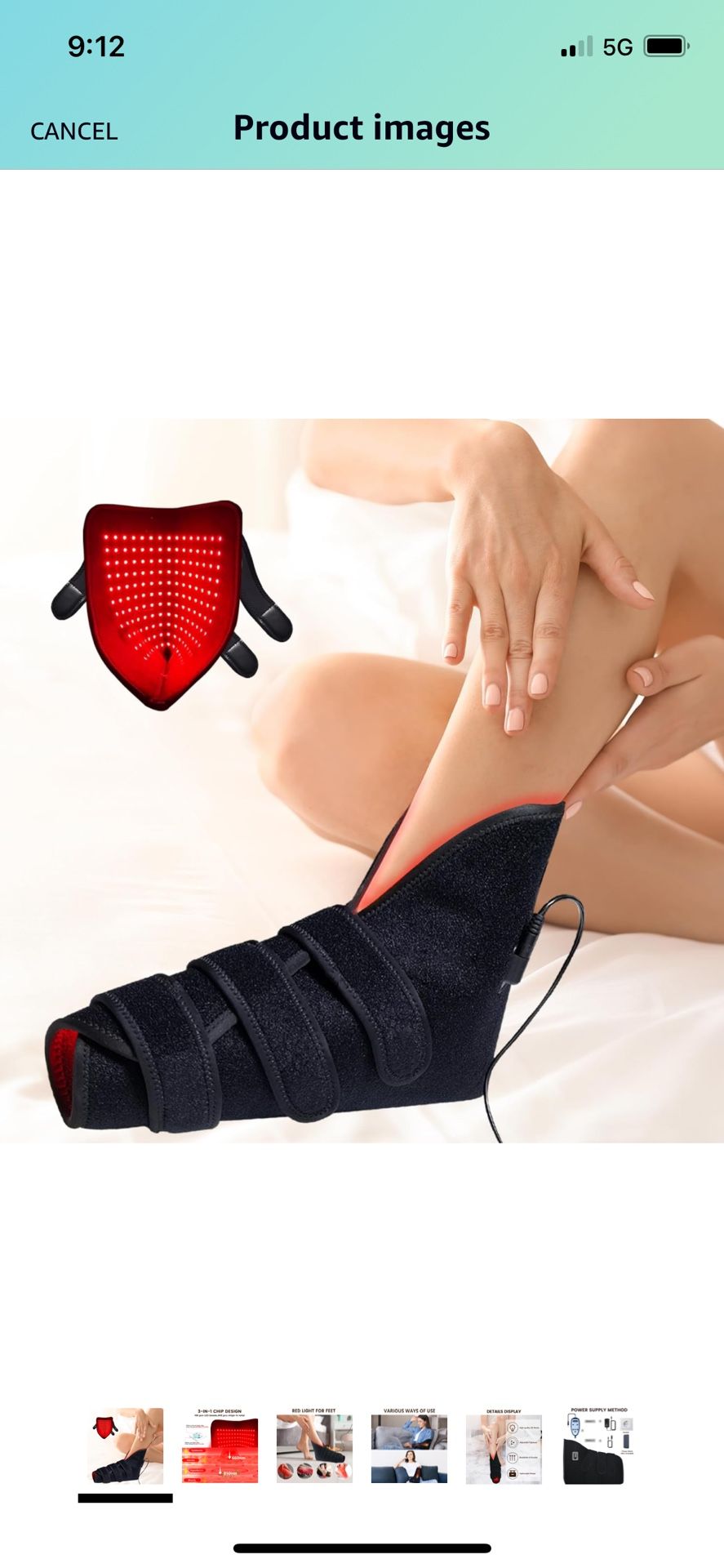 Red Light for Feet 165LEDs Near Infrared Light Shoe 660 & 850nm ...