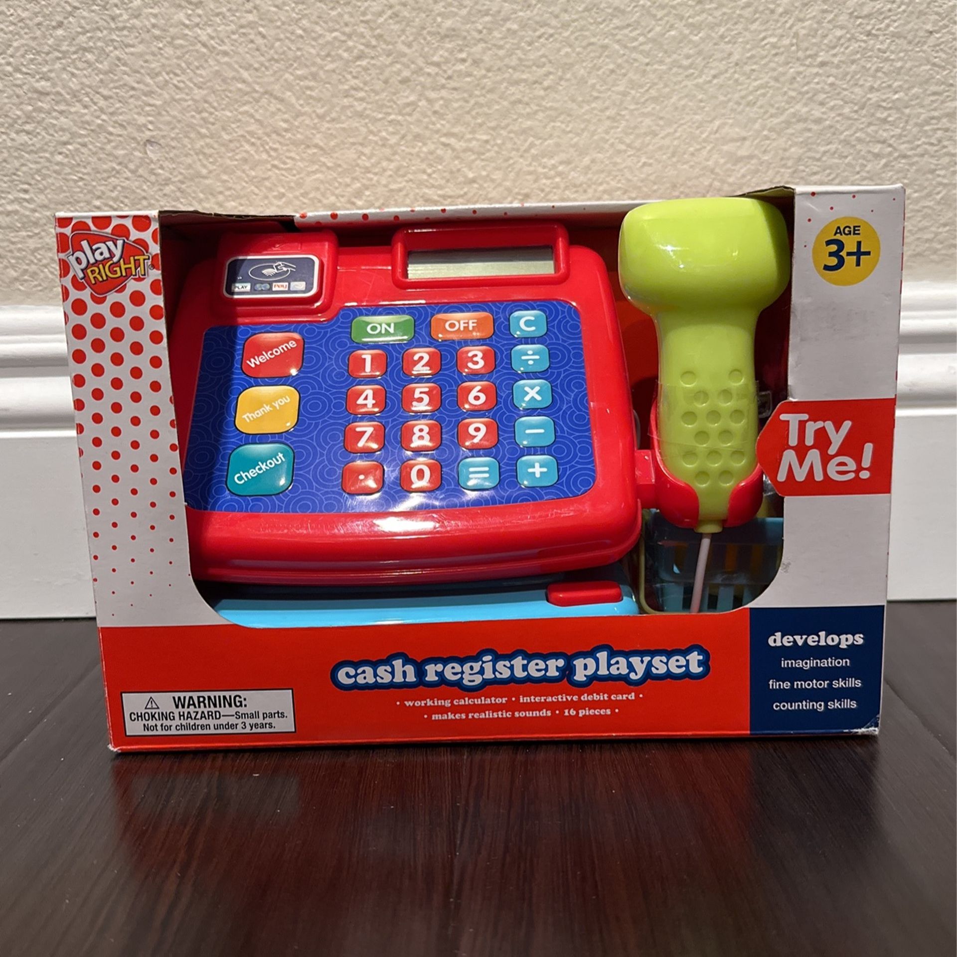 New Cash Register Playset (working Calculator, Realistic Sounds) for ...