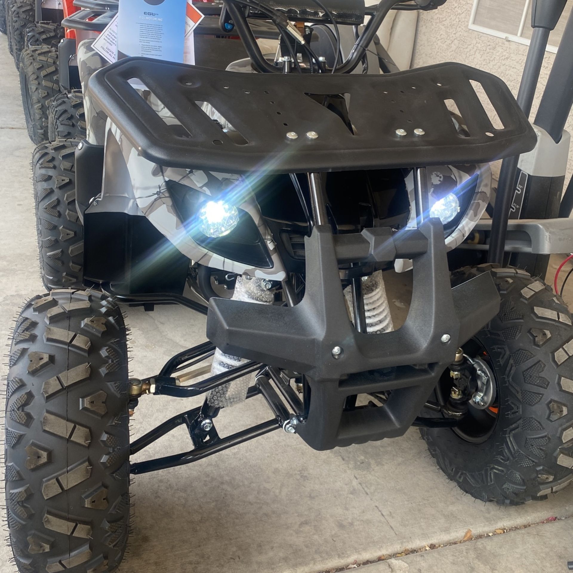Brand New ATV Quad 4 Wheeler for Youngsters 125cc w/ LED lights & Title ...