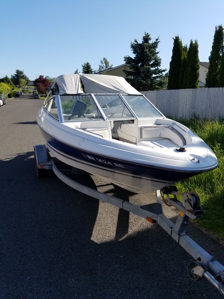 Bayliner force outboard 120 hp 18 foot for Sale in Tacoma, WA - OfferUp