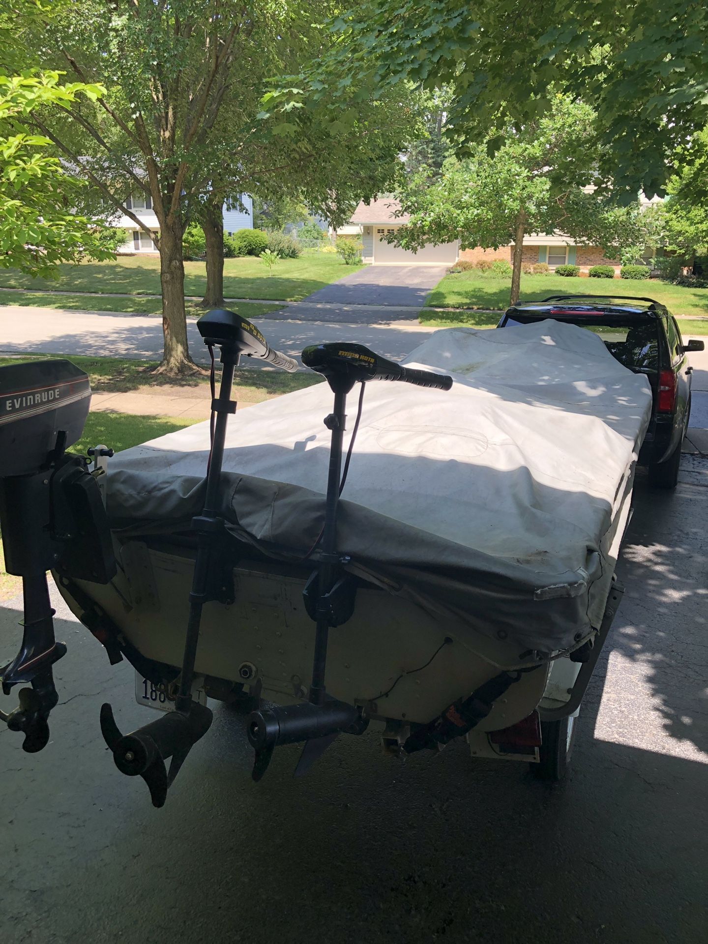 1992 14’ sylvan sport troller fishing boat for Sale in St. Charles, IL ...
