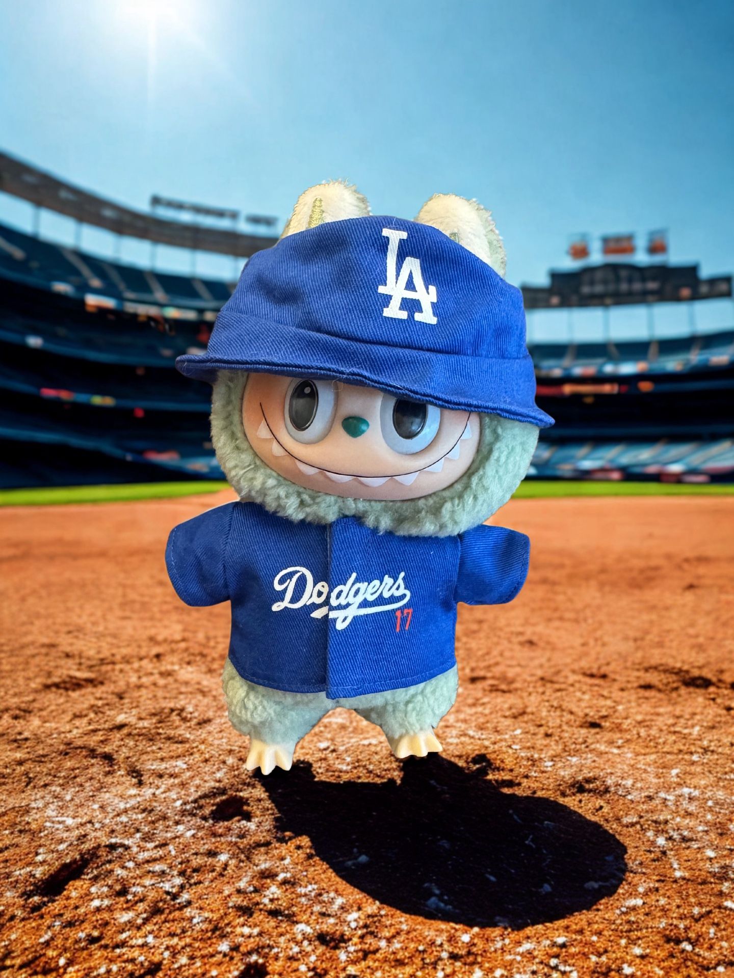 Custom Dodgers Jersey & Hat for Labubu (Shohei Ohtani #17) – Doll Not ...