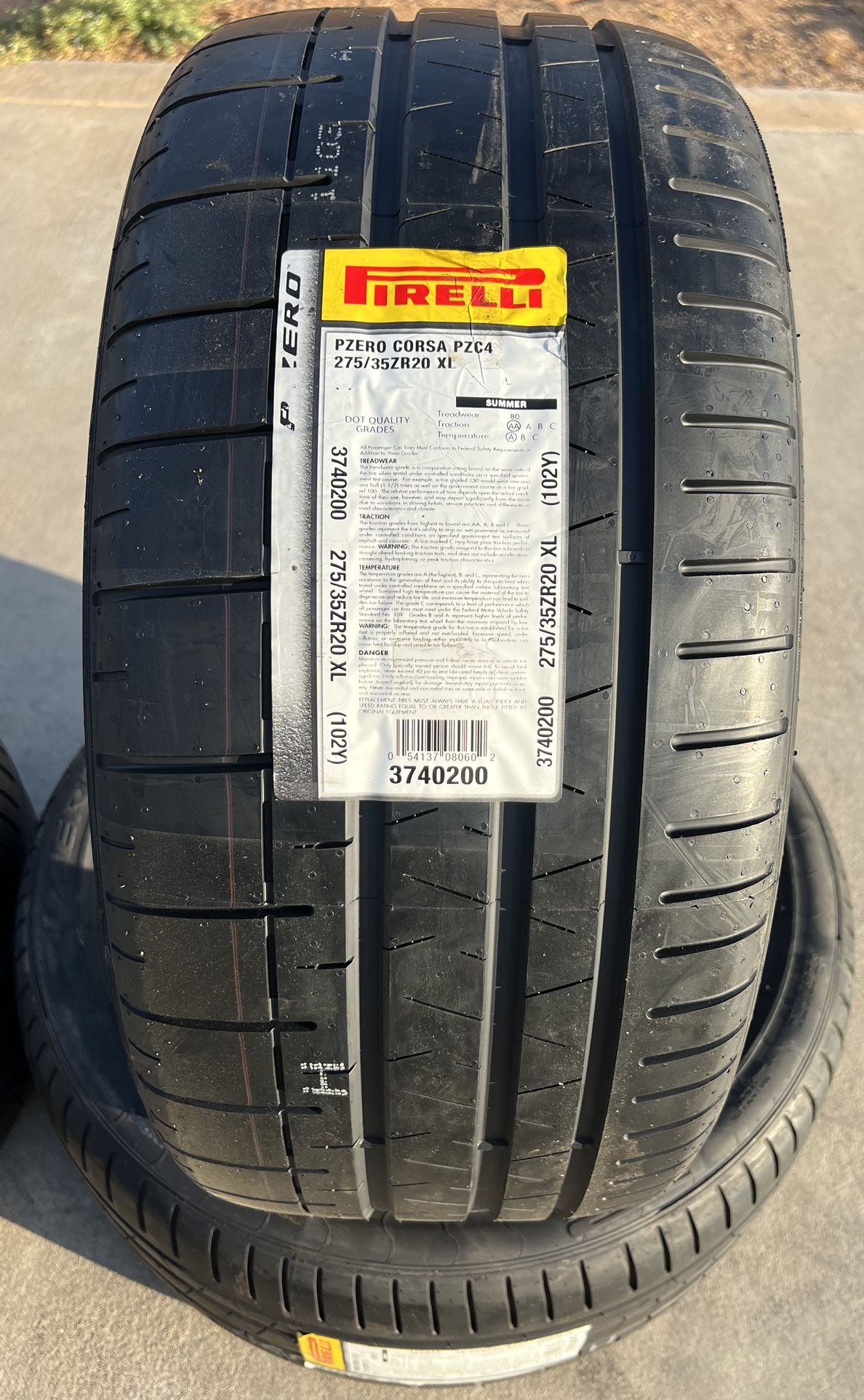Set of TWO BRAND NEW 275/35ZR20 Pirelli P Zero Corsa Tires 275-35-30 ...