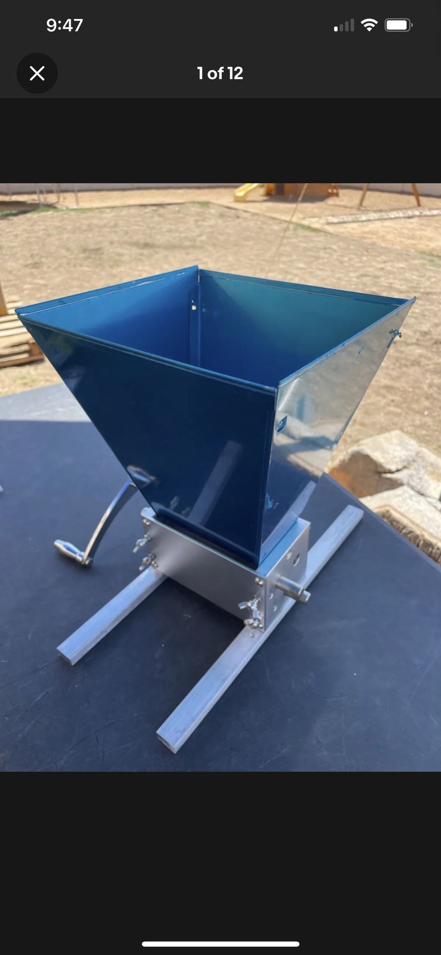 Flour Grinder Mill Grain Mill 2Roller Barley Grinder Malt Crusher ...