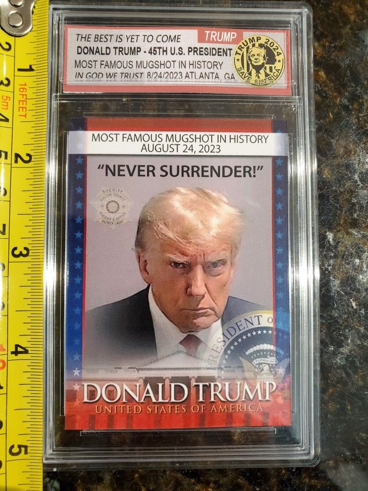 DONALD TRUMP 45th President MAGA MUGSHOT Photo Collectible Trading Card ...