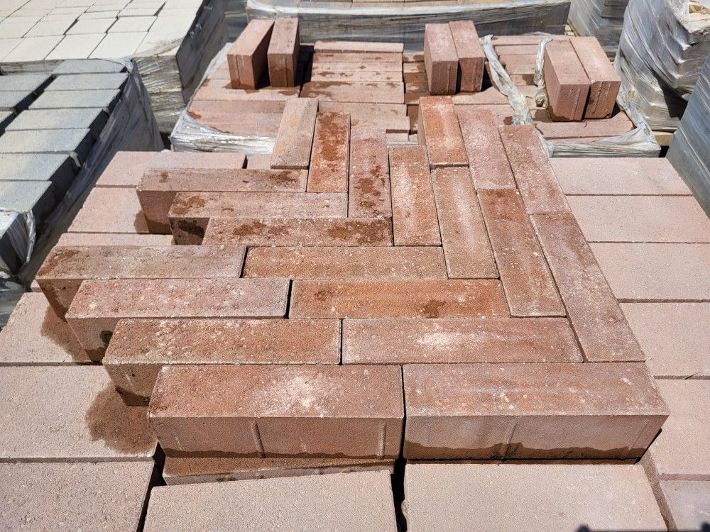 3X12 CEMENT BRICK PAVERS $160 PER PALLET 4"- INCH THICK PAVERS (70 ...
