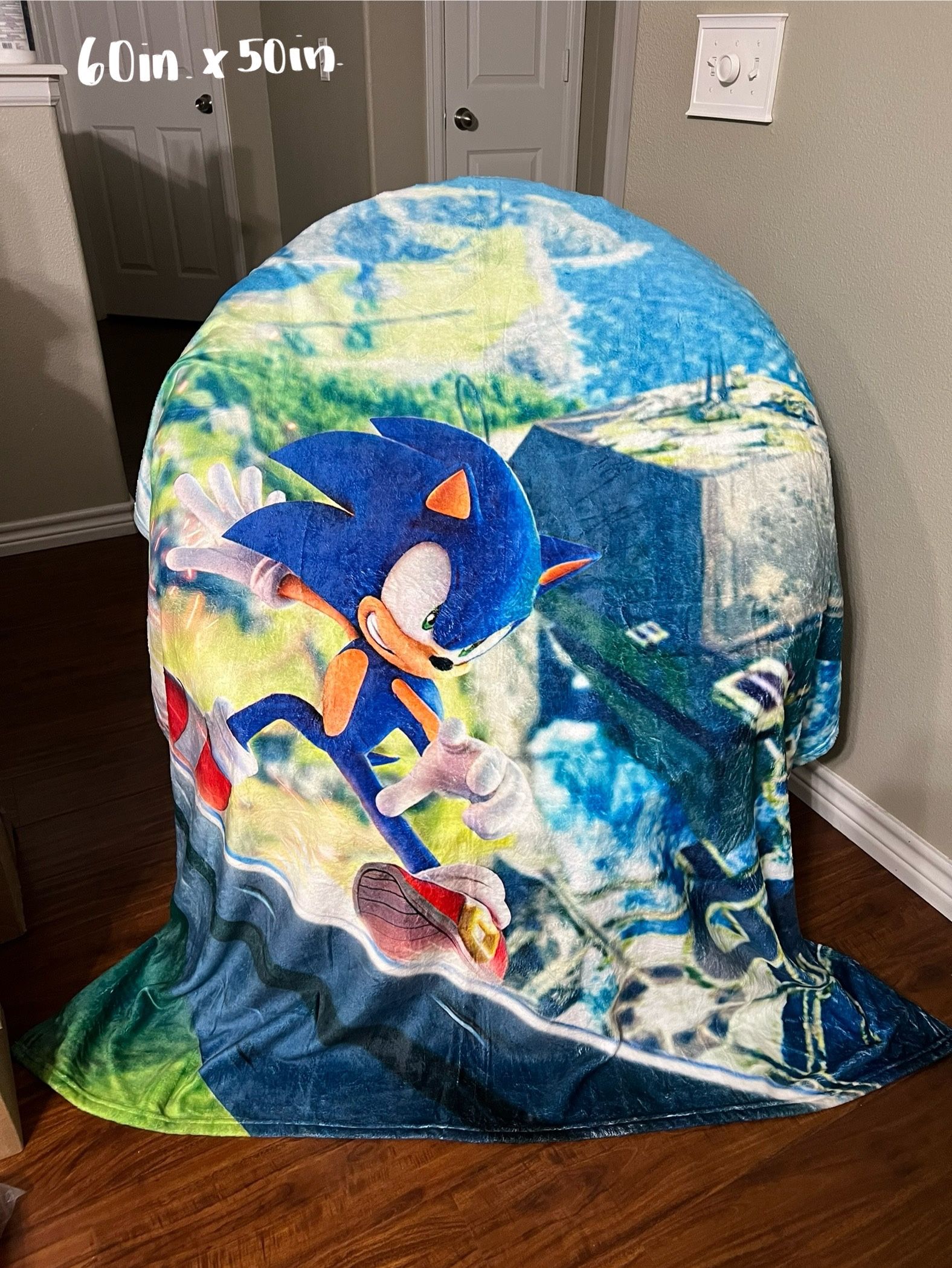 Sonic the Hedgehog Kid’s Throw Blanket, Size 60x50 for Sale in San ...