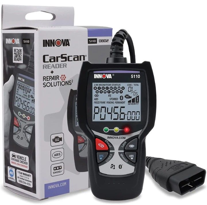 INNOVA 5110 OBD2 Scanner Easy-To-Use ABS Code Reader/Smog Check/Check ...