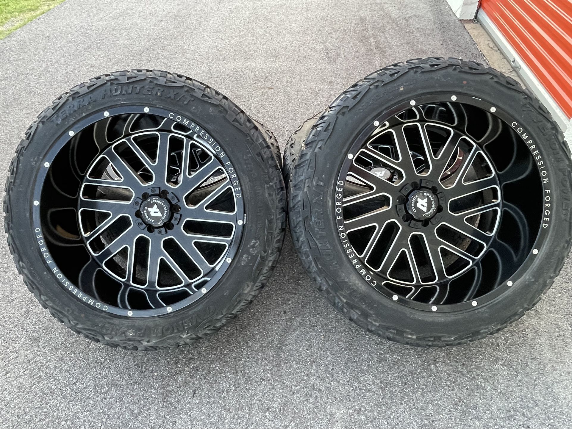 24X14 INCH COMPRESSION FORGED OFF ROAD RIMS 6 LUG UNIVERSAL FITS CHEVY ...