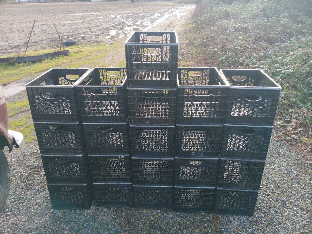 Double Milk Crates With Metalband for Sale in Tacoma, WA - OfferUp
