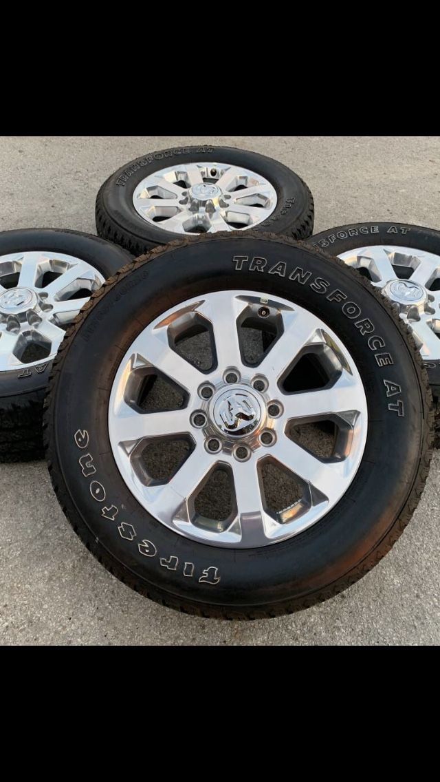 New Dodge Ram 20” Rims and Firestone Tires 8 Lug Wheels Factory 20s 20 ...