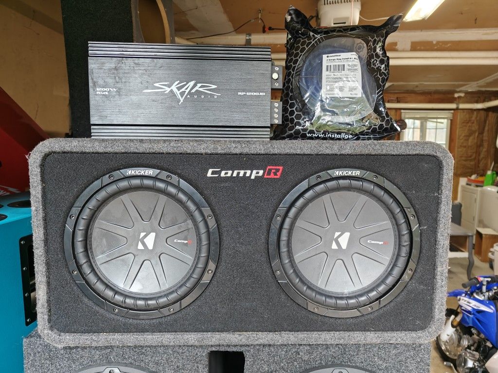 Kicker Comp R 10s Ported Box Skar Amp for Sale in Bonney Lake, WA - OfferUp