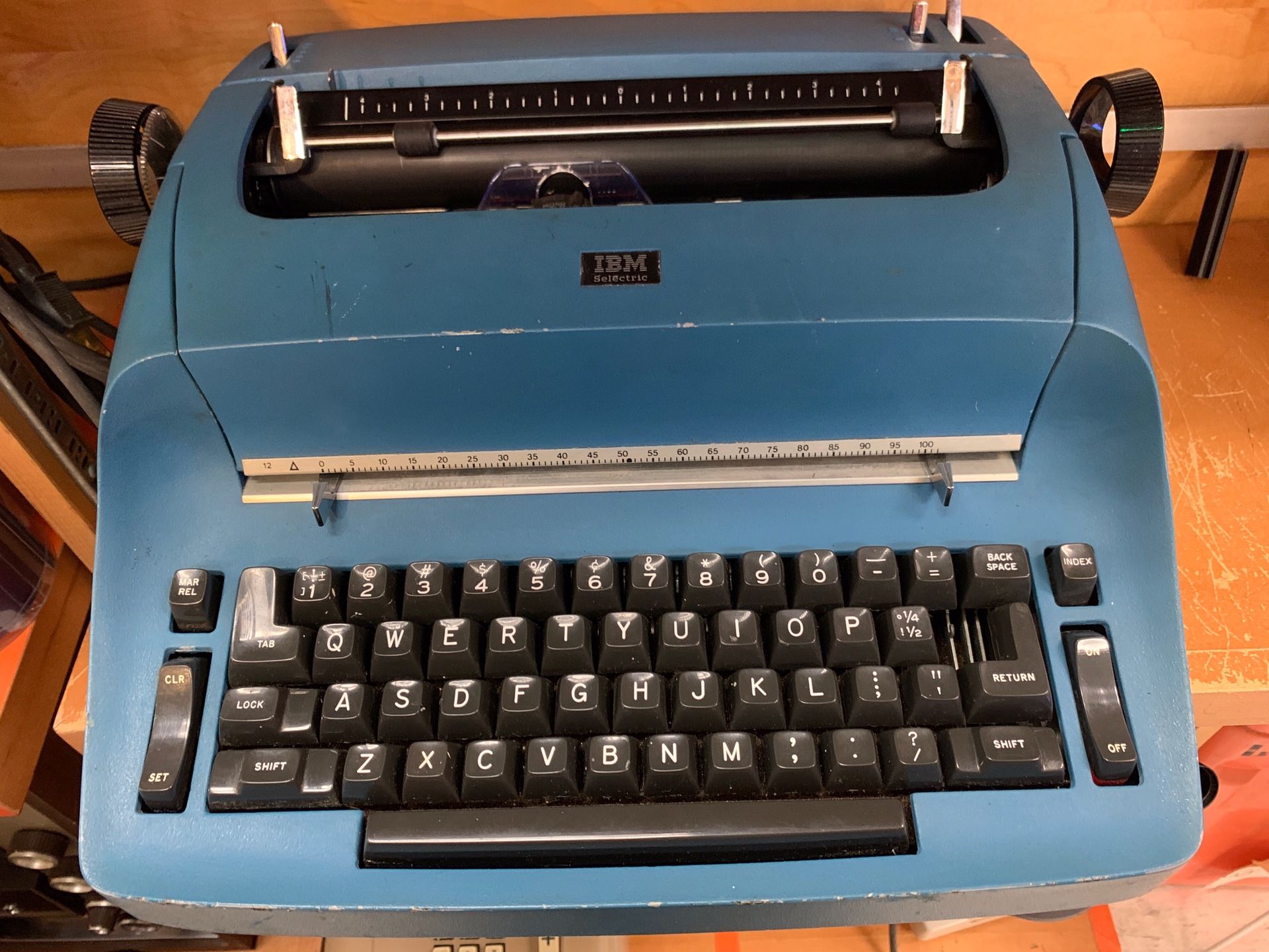 Untested blue IBM Selectric typewriter for Sale in Houston, TX - OfferUp