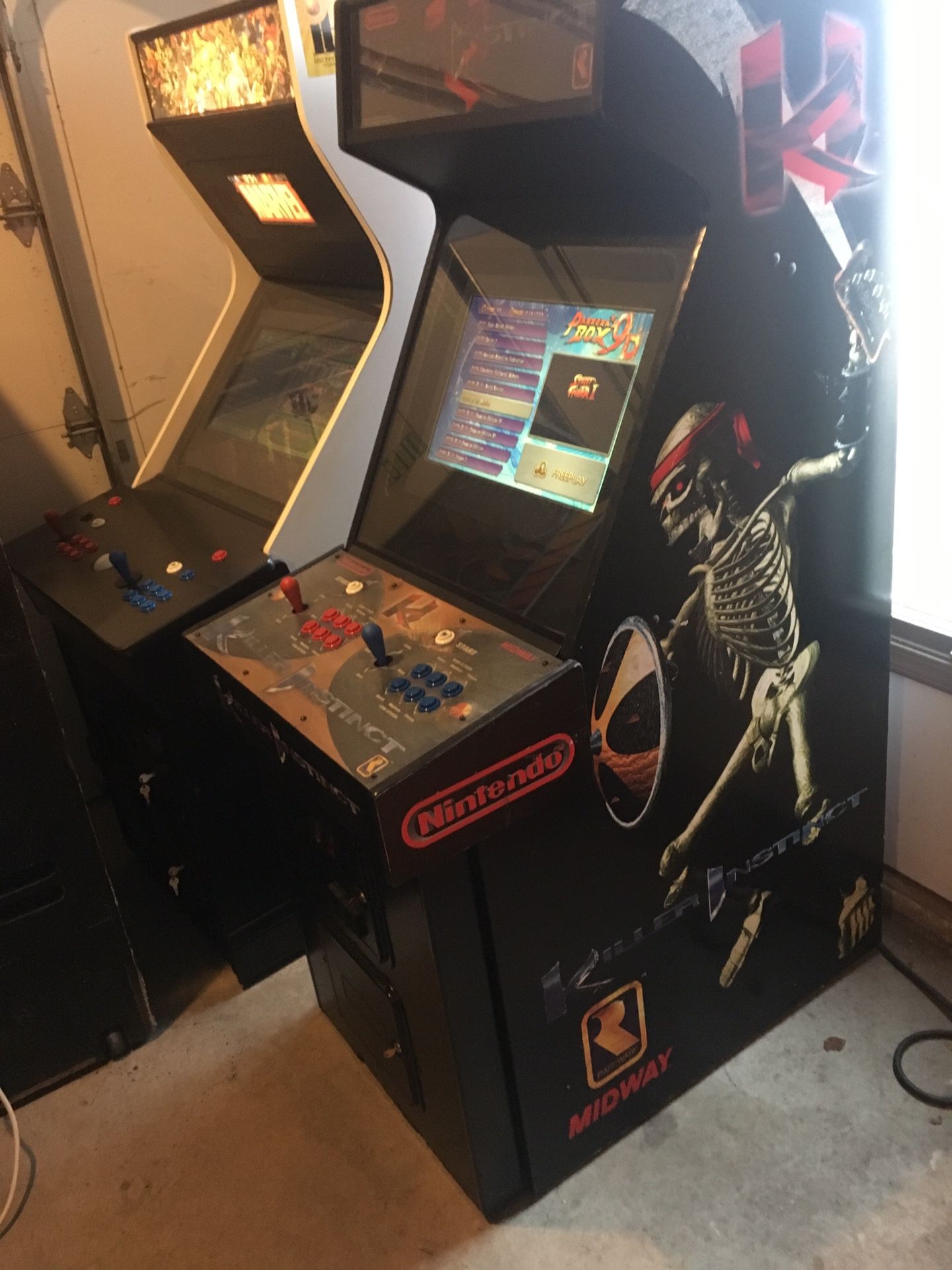 Killer instinct dedicated arcade cabinet all new parts plays 2222 games ...