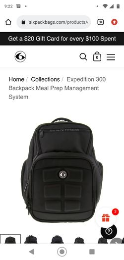 BRAND NEW SixPack Expedition 300 Backpack Meal Prep Management System ...