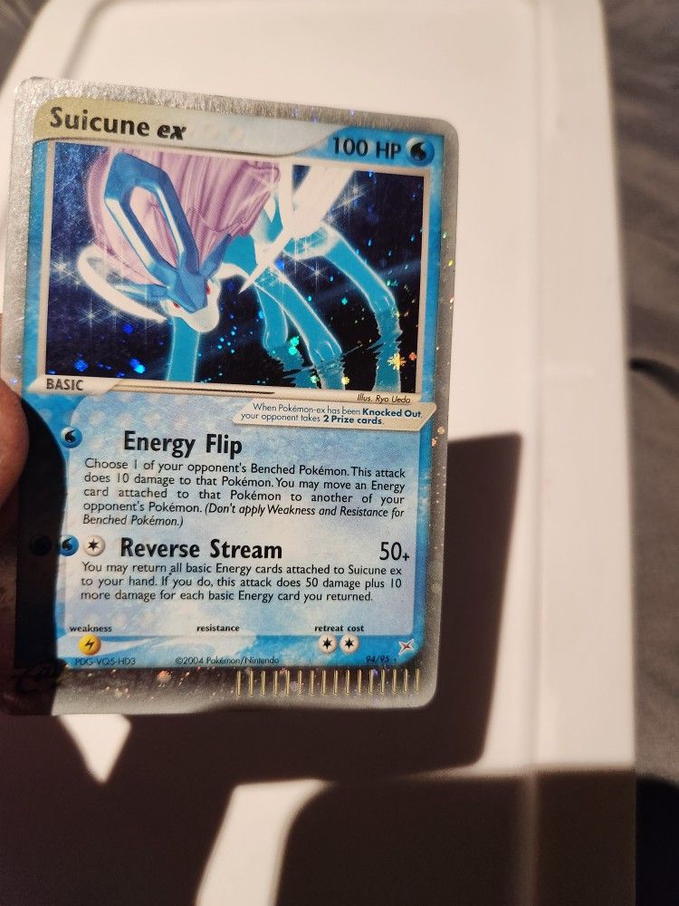 Pokemon Suicune Ex Card