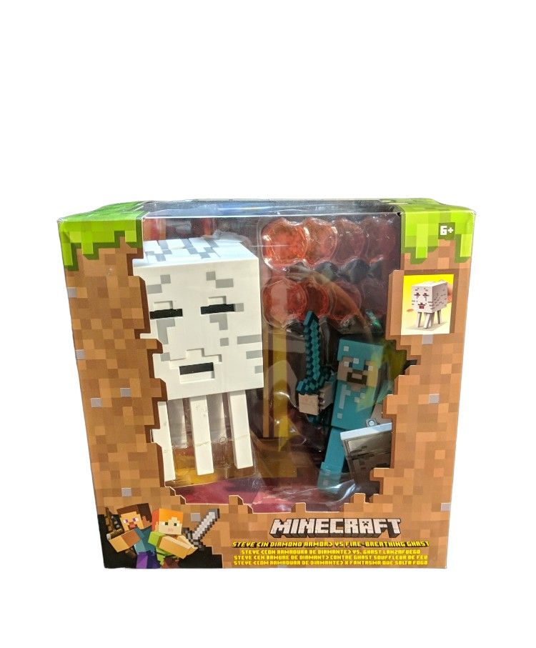 Minecraft Steve Vs Fire-Breathing Ghast/ Alex Vs Fire-Breathing Ghast ...