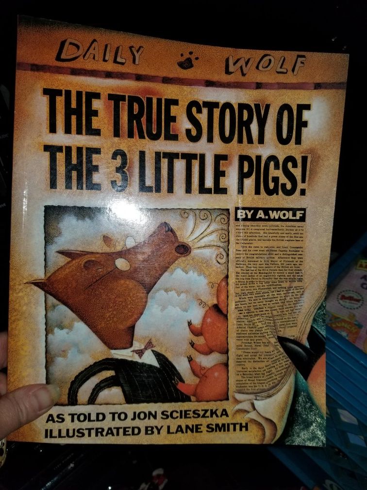 The True Story Of The Three Little Pigs Book Cover