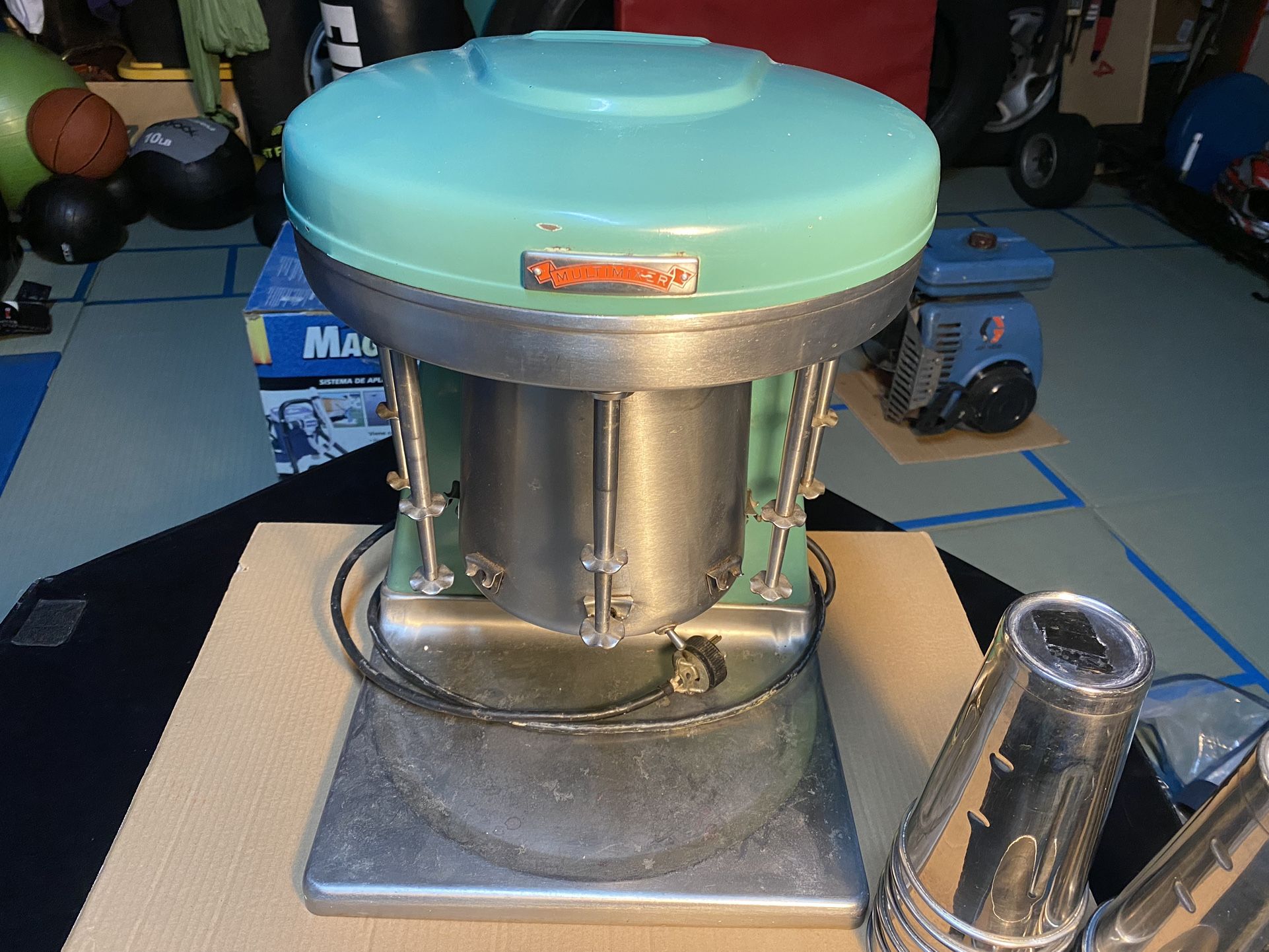 Vintage Multimixer 5 Station Milkshake & Malt With Stainless Steel Cups ...