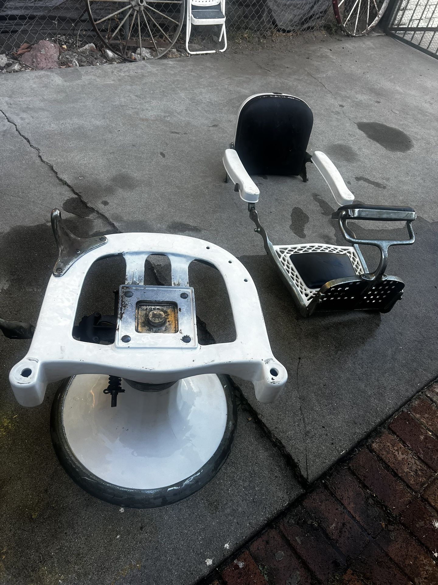 Emil J Paidar Barber Chair Base And Seat Back/Leg Rest for Sale in ...