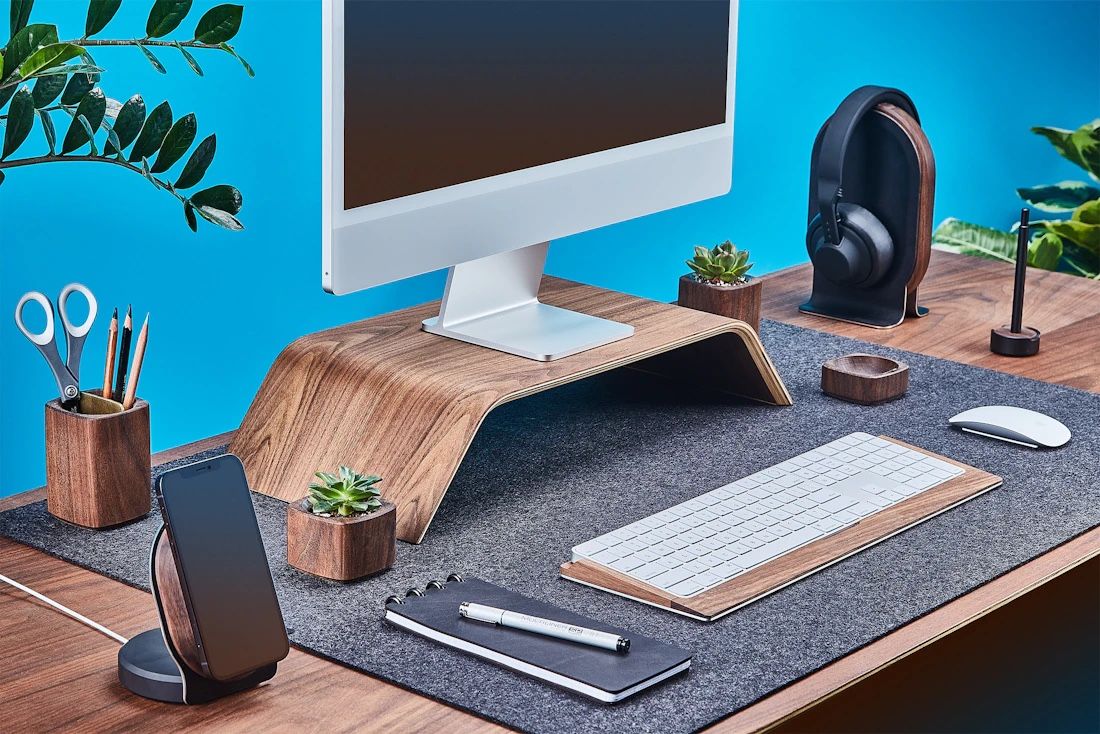 Grovemade Walnut Monitor Stand for Sale in Los Angeles, CA - OfferUp