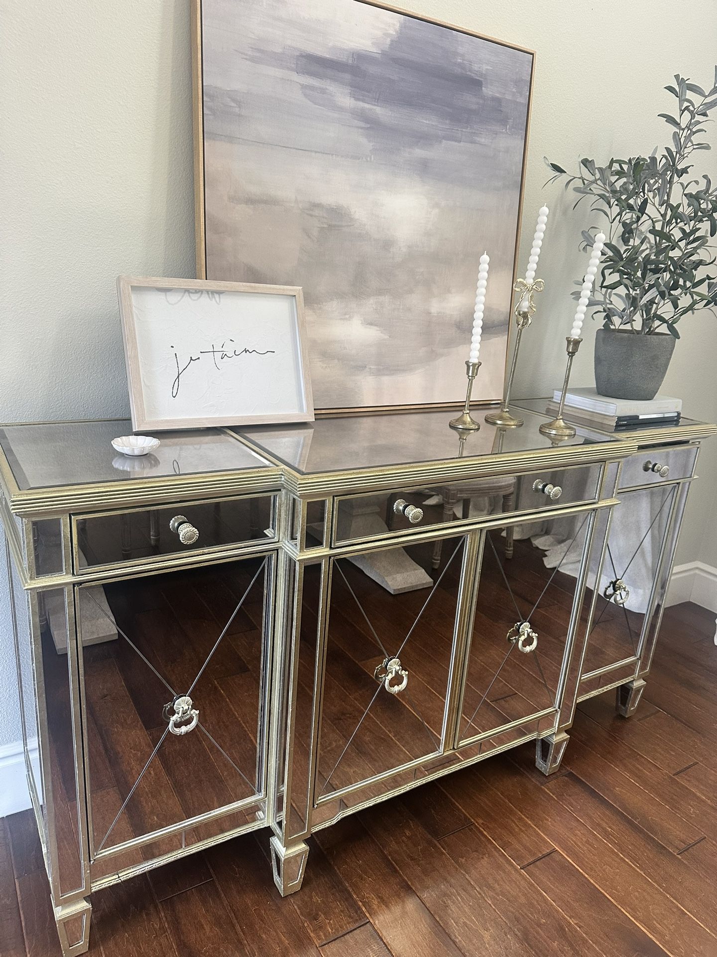 Mirrored Buffet / Mirrored Credenza for Sale in San Marcos, CA - OfferUp