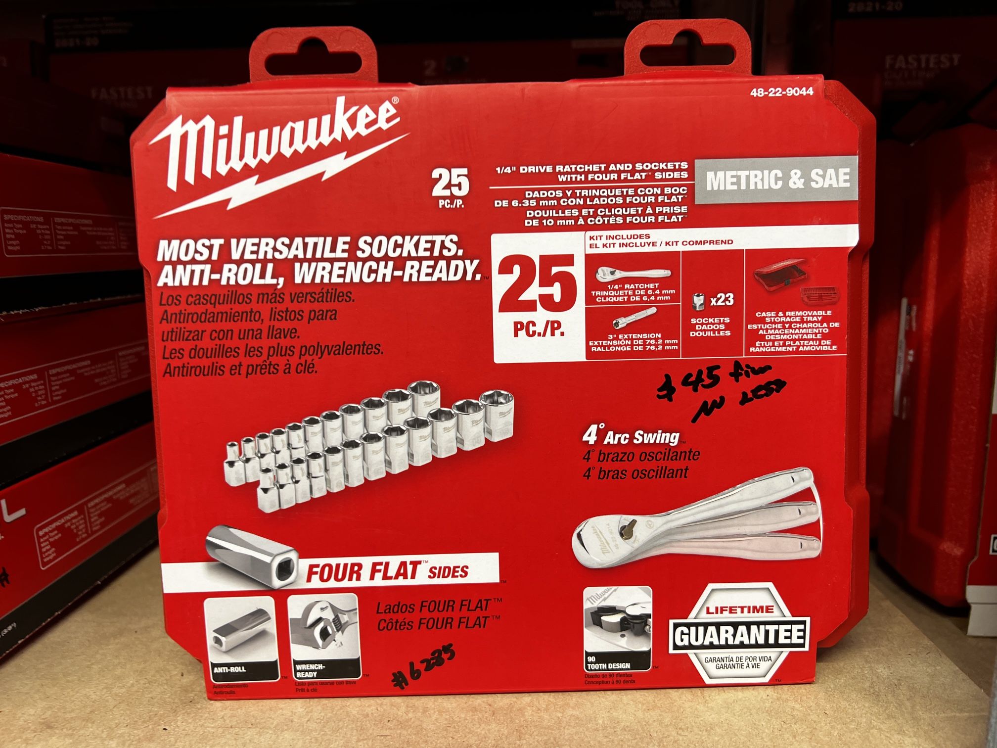 Milwaukee 1/4 in. Drive SAE/Metric Ratchet and Socket Mechanics Tool Set (25-Piece) for Sale in ...