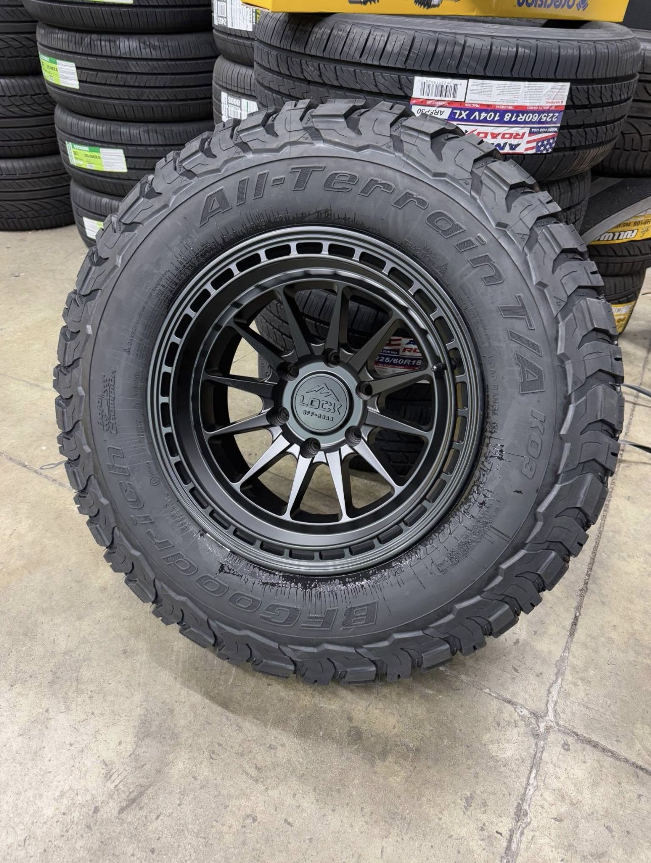 Lock Off-Road Baja Matte Black 17" Wheels 275/70R17 BFGoodrich All ...