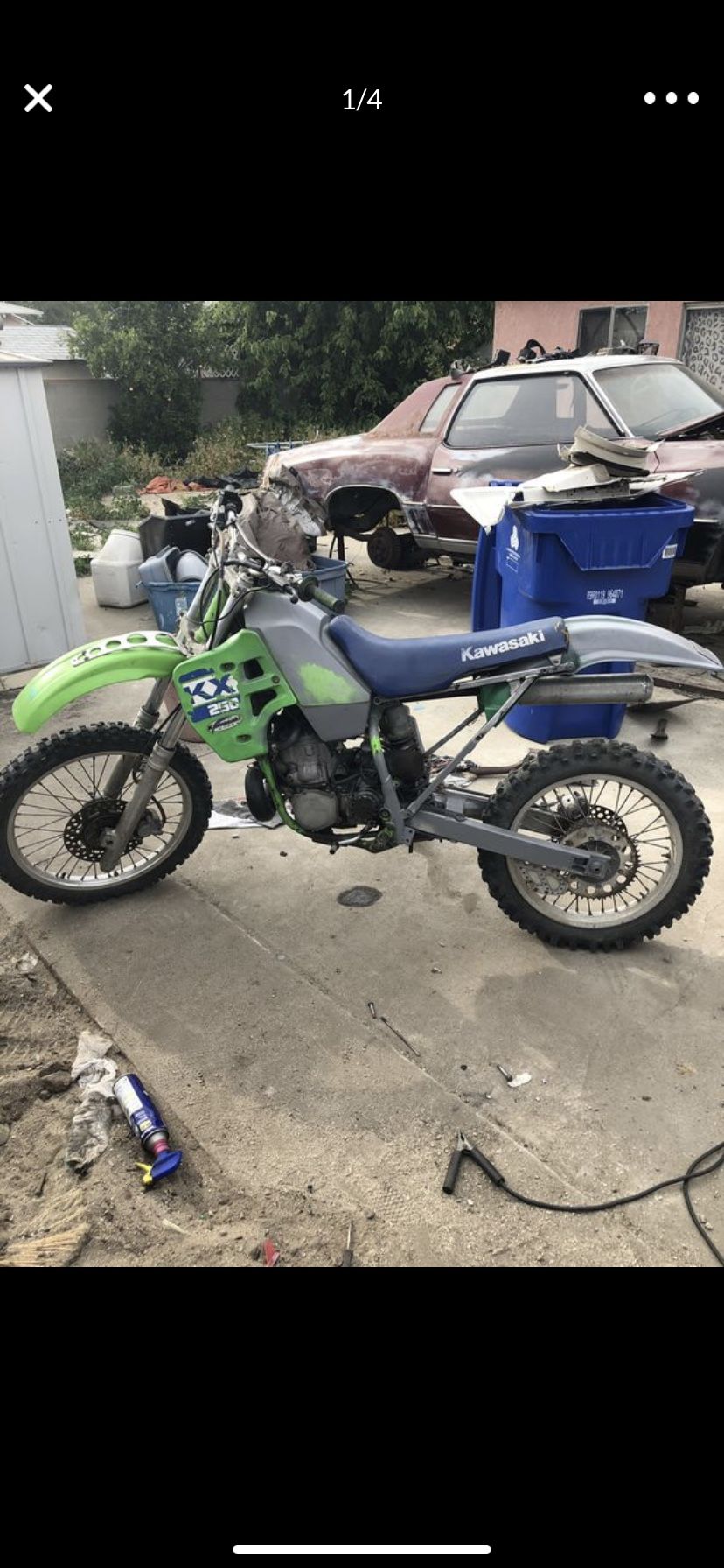 Kawasaki kx250 2 stroke and a viva 200cc dual sport enduro for Sale in ...