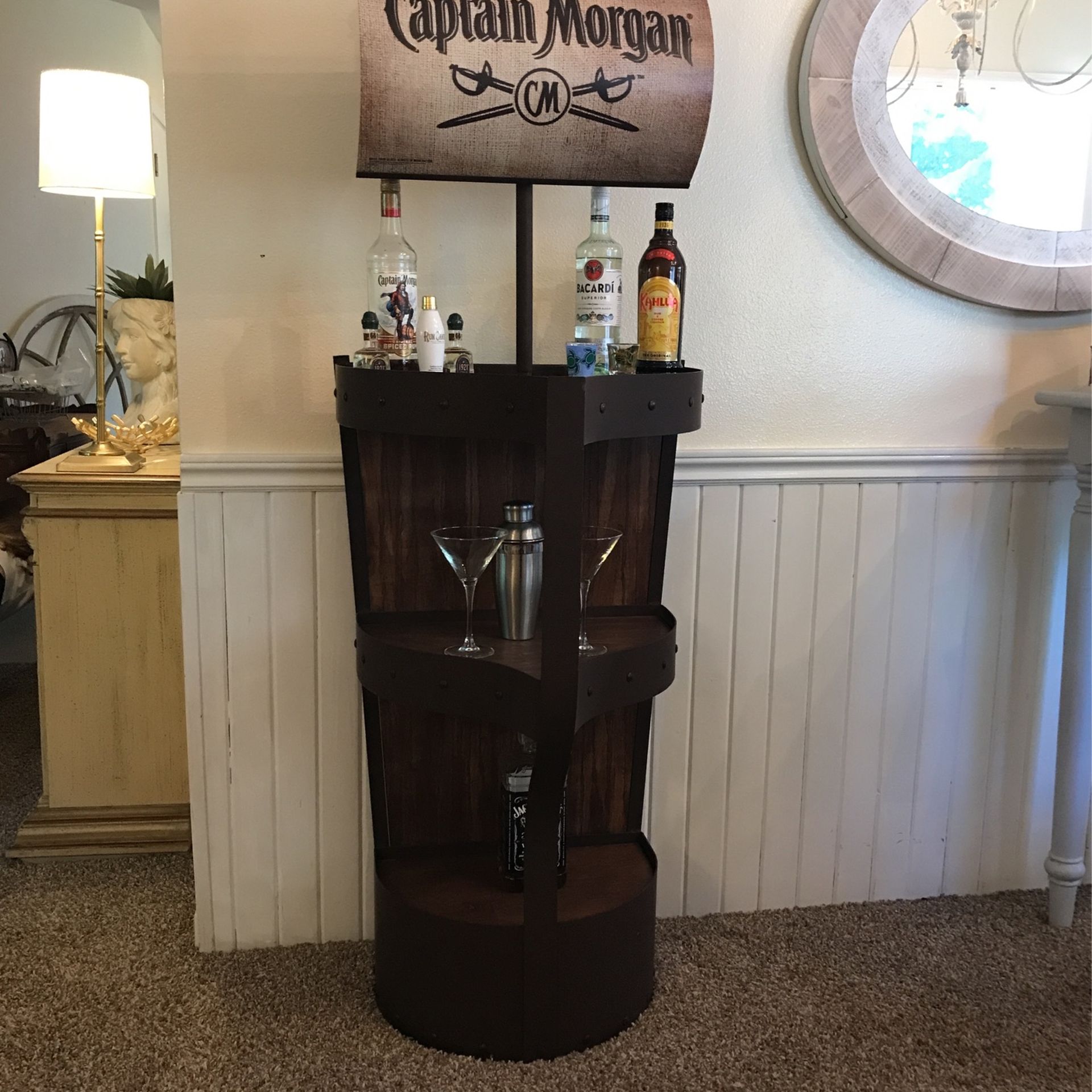 Captain Morgan Bar /3 tier Shelf’s . for Sale in Puyallup, WA - OfferUp