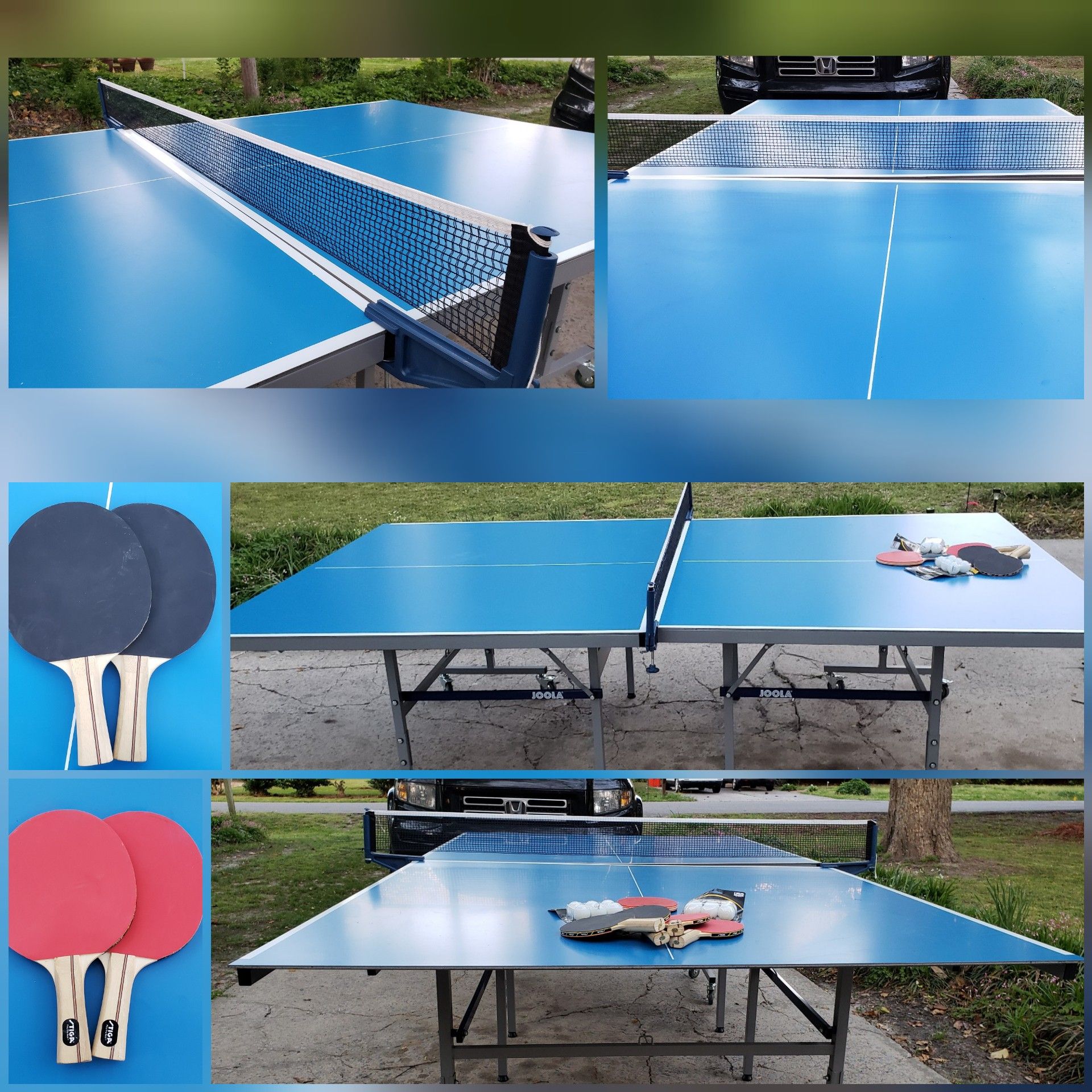 Ping Pong Table Joola Pro-Elite Indoor/Outdoor Table Tennis Table with ...