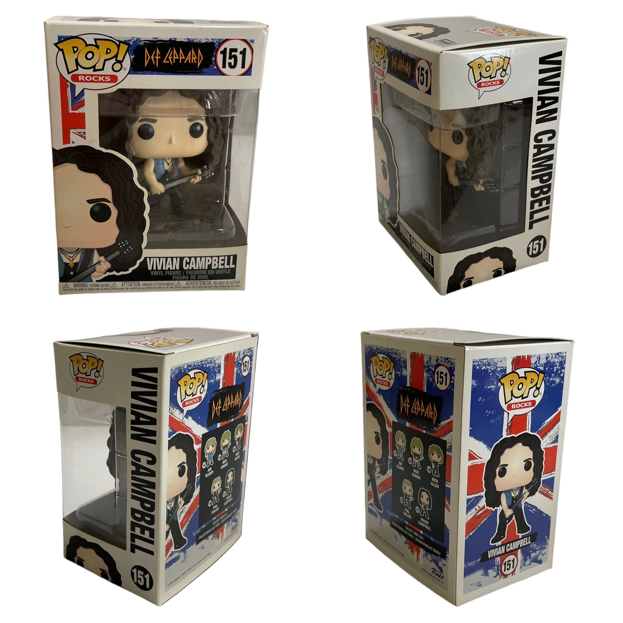 5pc Complete Set Def Leppard Vaulted Funko Pops 2019 NIB for Sale in ...