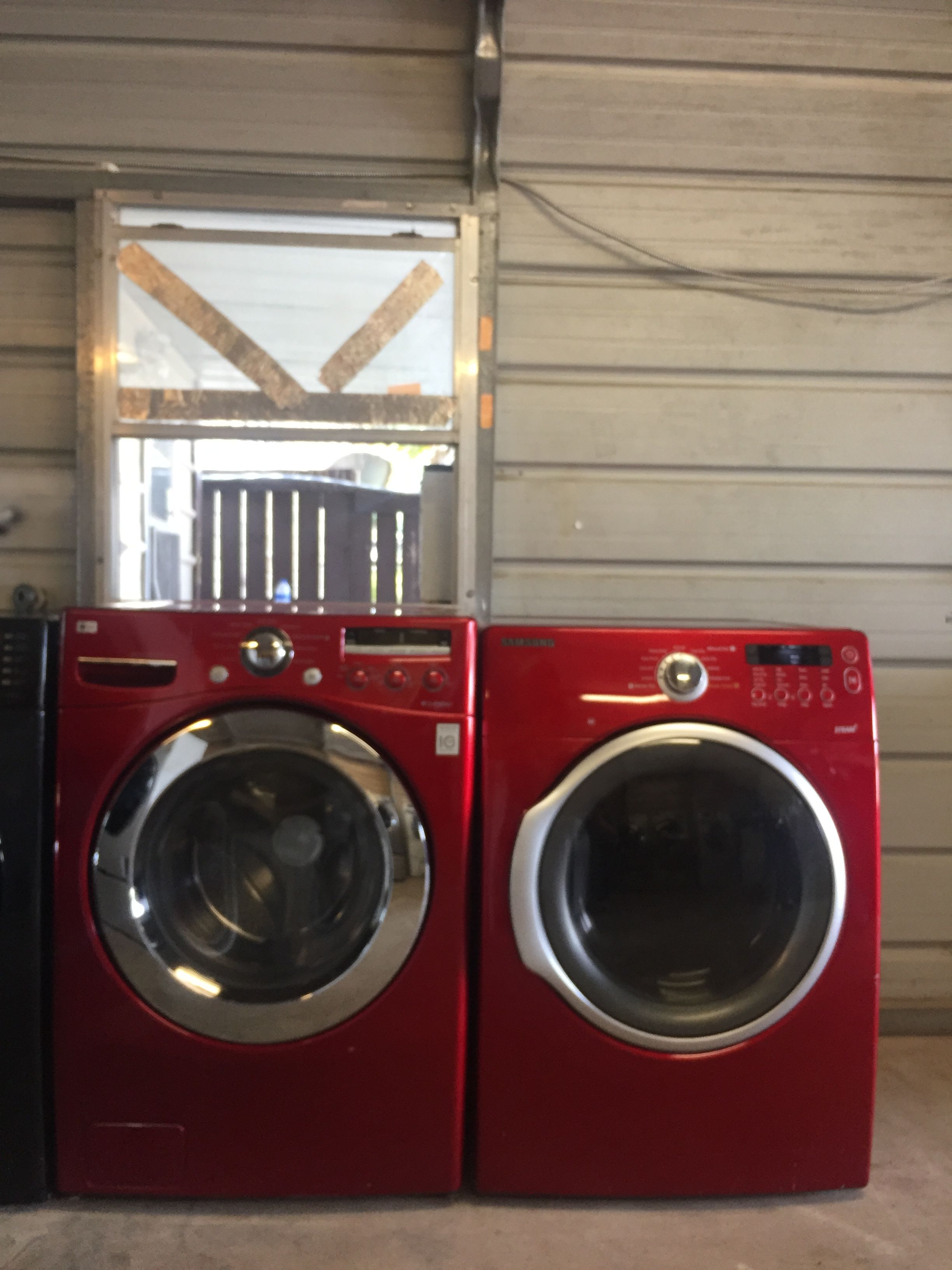 LG Washer & Samsung Dryer Red Set for Sale in Austin, TX - OfferUp