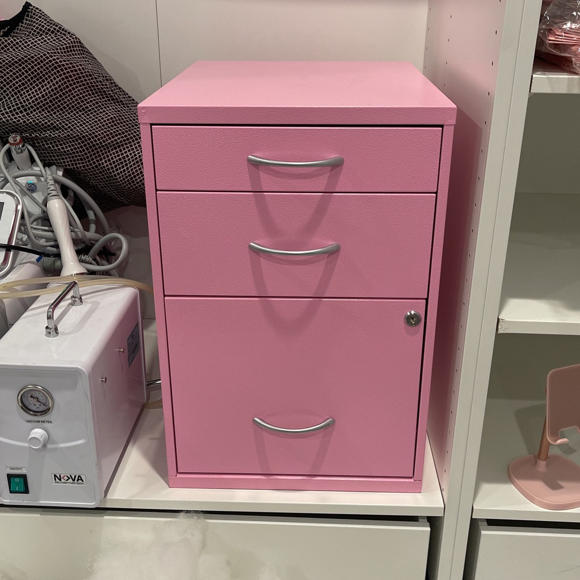 Pink Filing Cabinet