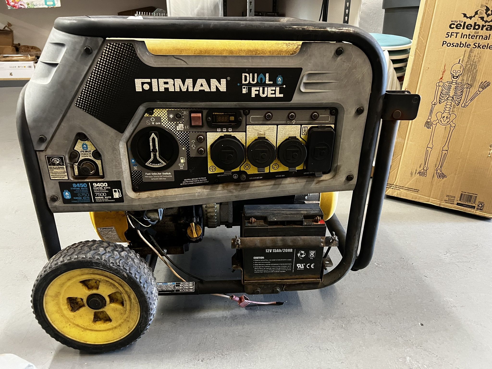 Firman Dual Fuel Portable Generator 7500 ( Mechanic Especial) for Sale ...