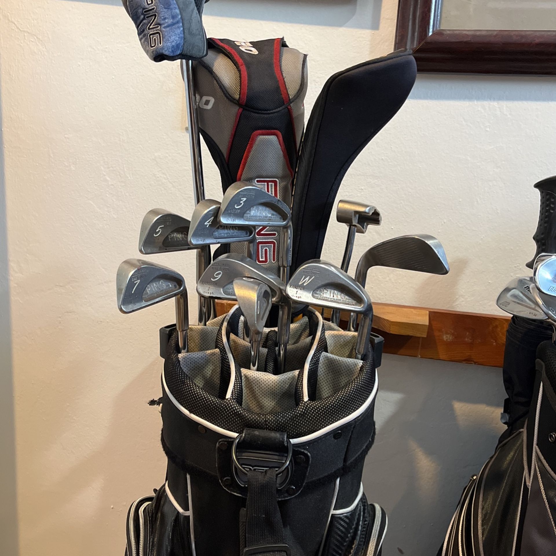 Complete Set Of Ping Blac Dots Ping Driver Ping 3 Wood Ping Utter Vokey ...